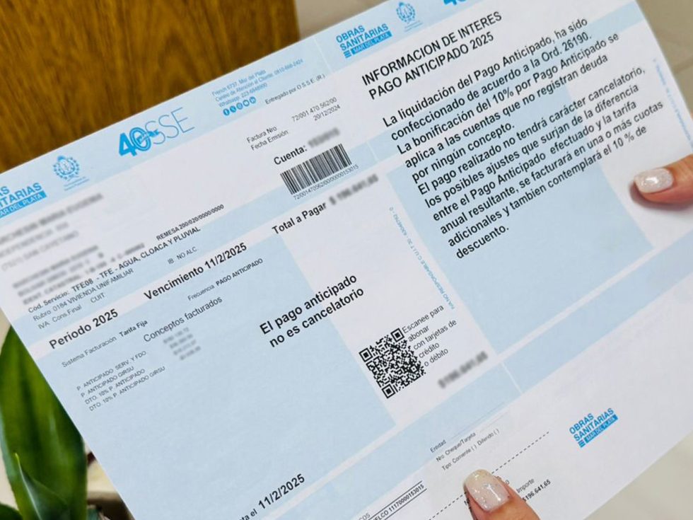 Obras Sanitarias mantiene los descuentos por pago anual anticipado ...